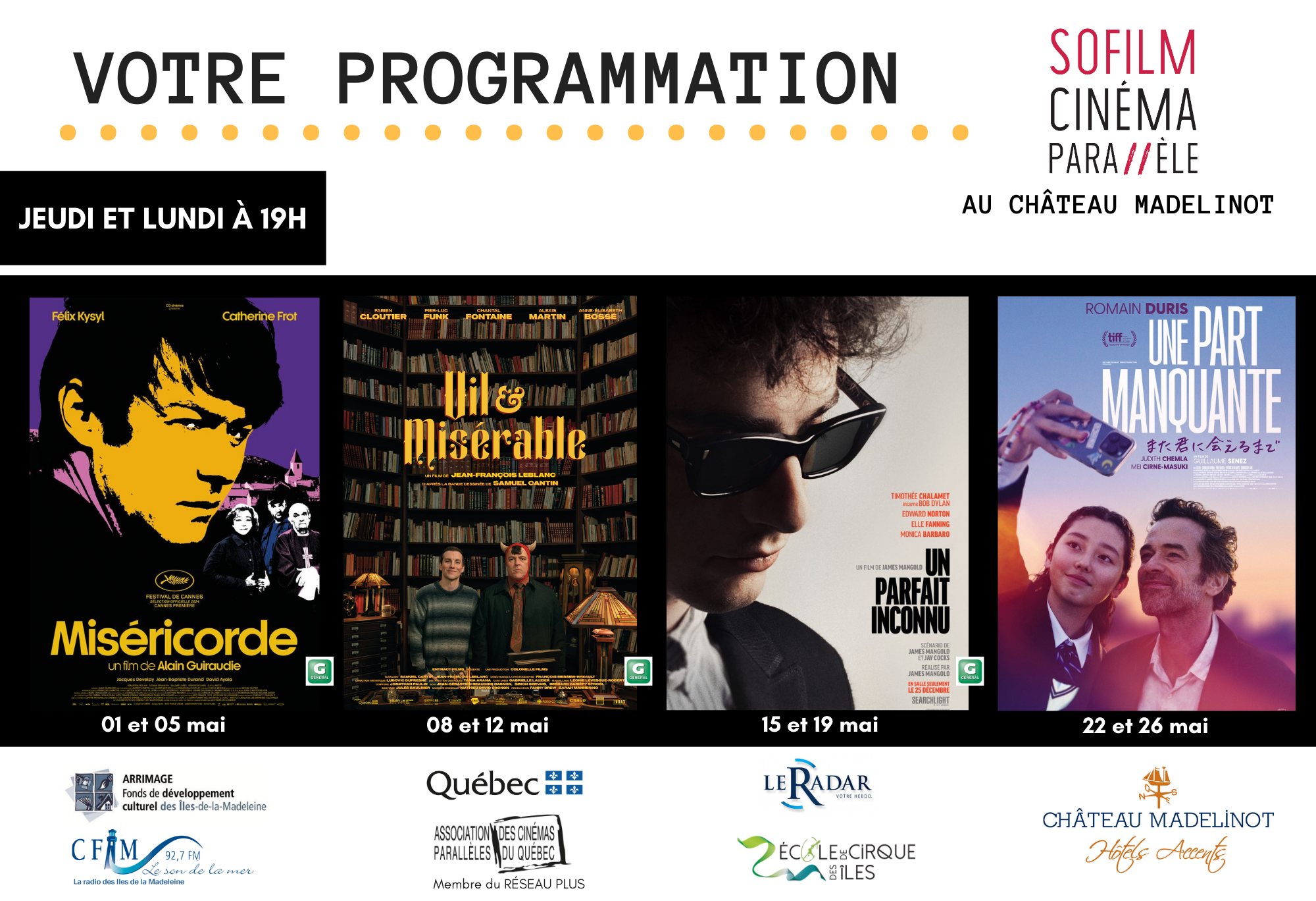 Sofilm, programmation - Mai 2025 - Arrimage